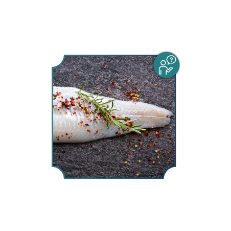 Miętus Ryba Królewski Filet 1kg Bez Skóry Dziki Łowiony i Mrożony na Morzu